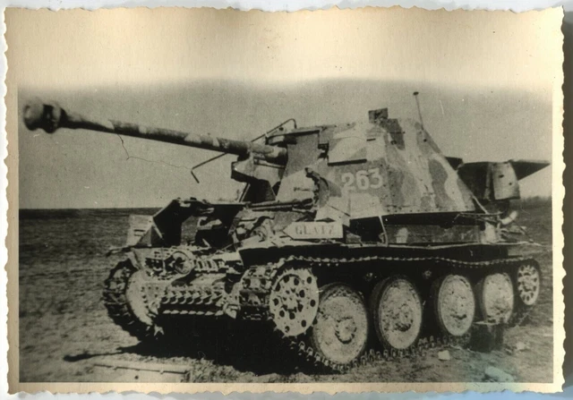 GERMAN WWII Photo: Wehrmacht Marder Iii Tank Destroyer On A Field £8.40 ...