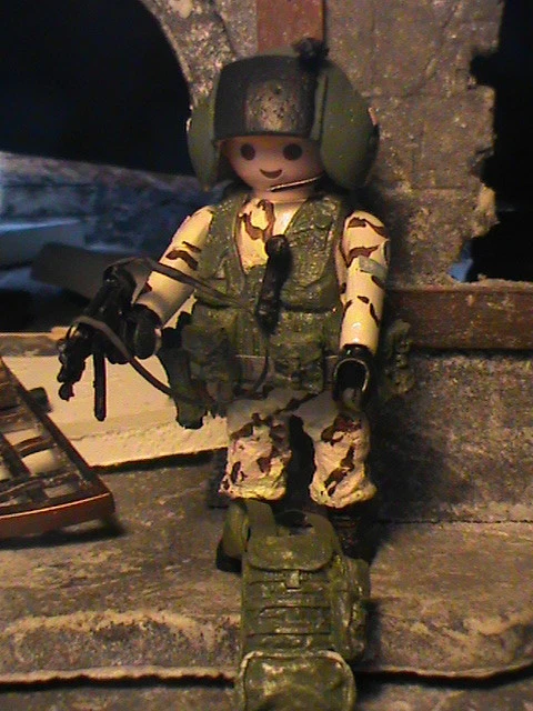 PLAYMOBIL CUSTOM US Pilote Black Hawk (Mogadiscio) (Somalie-1993) Ref ...
