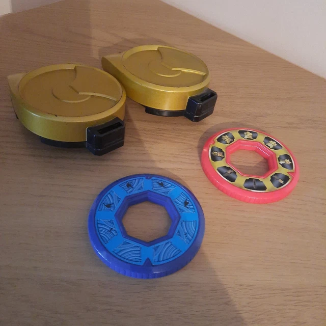 POWER RANGERS SAMURAI Super Sentai Shinkenger Hidden Disk Belt and Disk ...