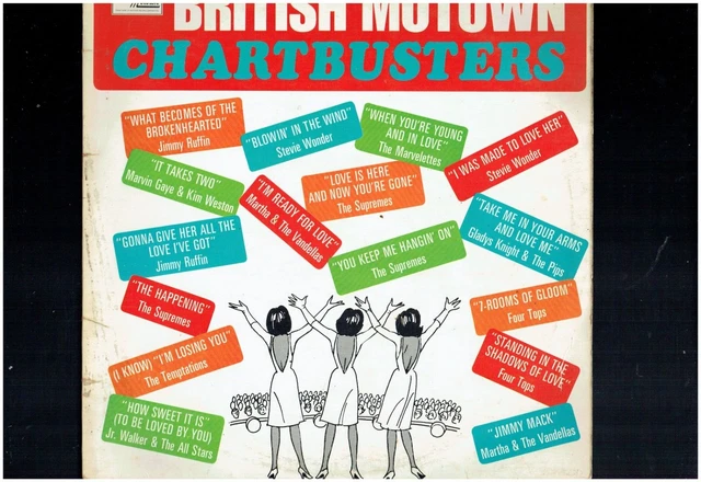 BRITISH MOTOWN Chartbusters Mono 1967 Vinyl Album Tml 11055 Gaye Wonder ...