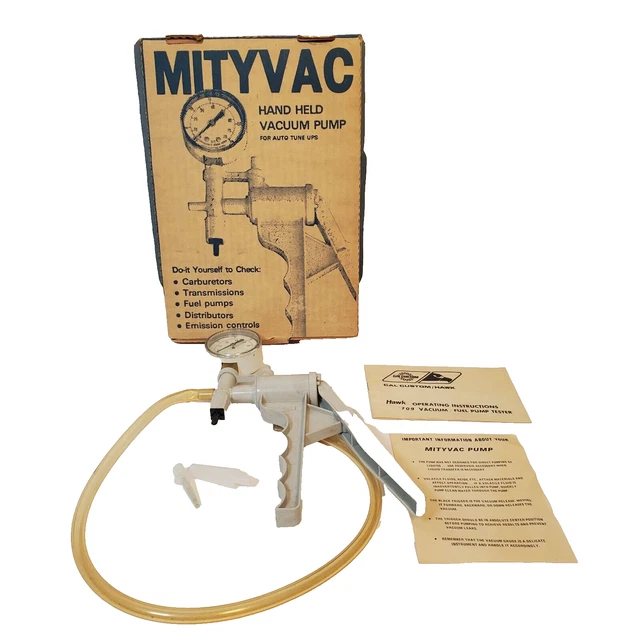 MITYVAC HAND HELD Vacuum Pump Gray Automotive Test Kit Plastic USA $47. ...