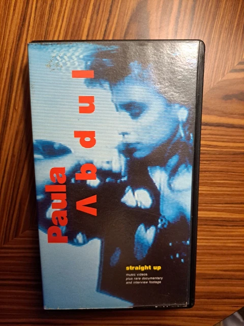 PAULA ABDUL STRAIGHT Up Music Videos VHS Cassette 1989 Inc. Rare ...