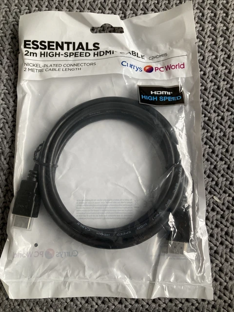 2M HIGH-SPEED HDMI Cable Curry’s PC World £0.99 - PicClick UK