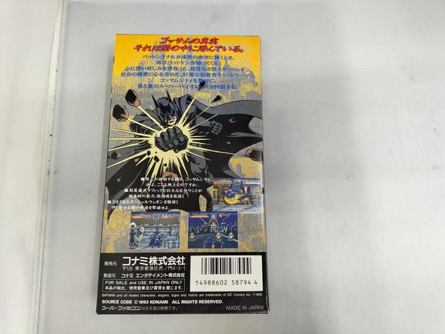 KONAMI BATMAN RETURNS Super Nes Software £106.09 - PicClick UK