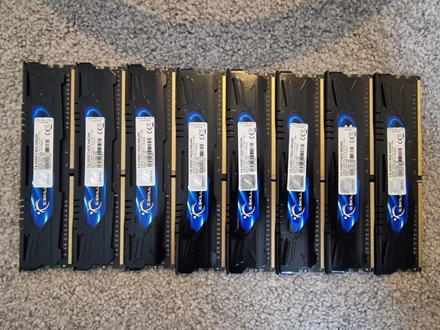 2X STICKS OF G.Skill 8GB PC4 DDR4 3200MHz Ares Gaming RAM F4-3200C14Q2 ...