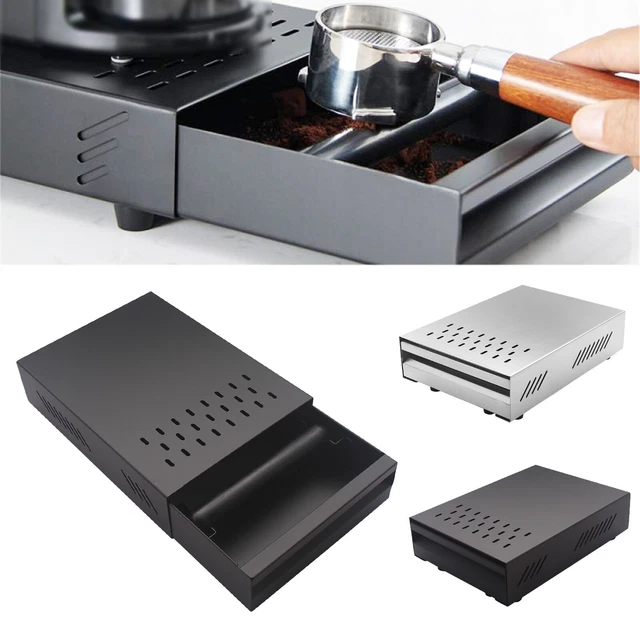 DRAWER COFFEE GROUNDS Knock Box Espresso Powder Residue Container Bin ...