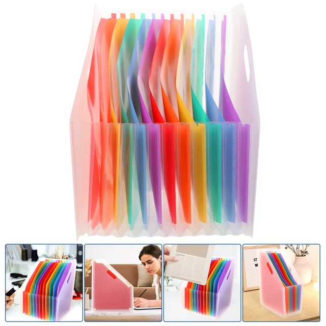DESKTOP FILE ORGANIZER Document Folder Home and Office Holder Portable ...