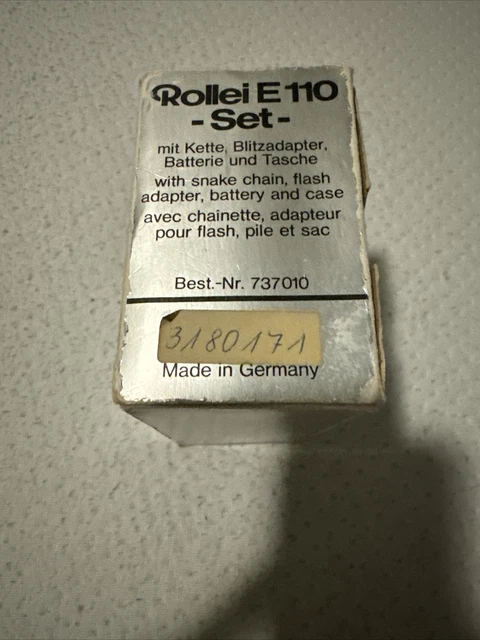 ROLLEI E110 CAMERA Made In Germany With Box Works Good $137.87 ...