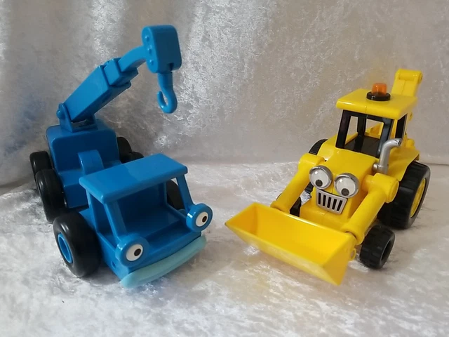 BOB THE BUILDER 'Lofty The Blue Crane' & Scoop The Digger Toy Vehicle £ ...