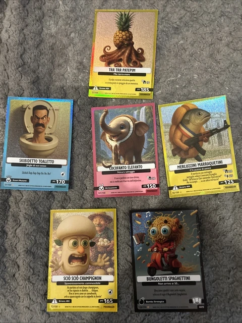 LISTA CARTE RARE Skifidol Italian Brainrot - Serie Alpha Universo ...