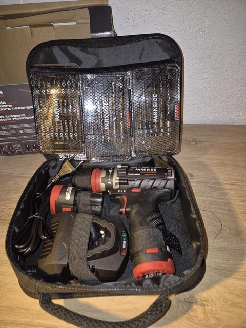 SET TRAPANO AVVITATORE 12V PARKSIDE PERFORMANCE PBSPA 20-Li C3 2 ...