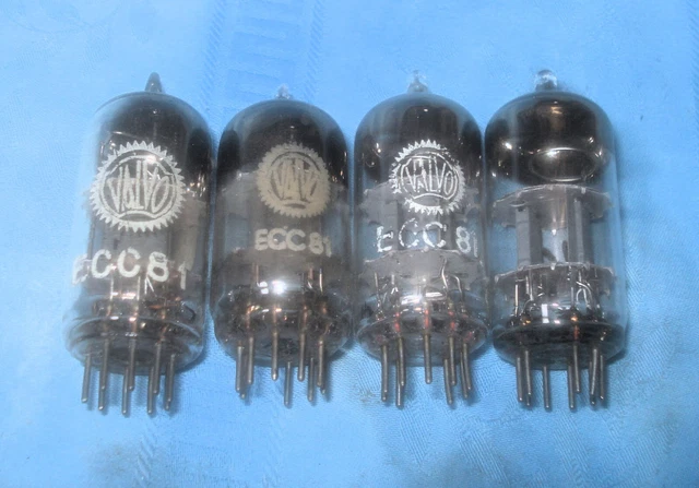 4X ECC81 RÖHREN Philips Valvo Mullard Tube Röhrenradio Röhren EUR 29,99 ...