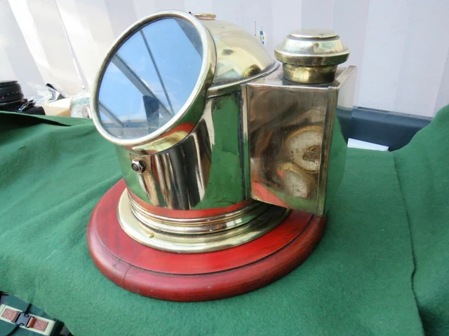 VINTAGE BRASS BINNACLE & Compass By Sestrel Good Condition £190.00 ...