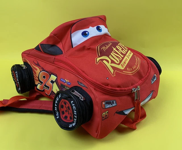 DISNEY PIXAR CARS Lightning Mcqueen Race Car Rust-Eze Kids Red Mini ...