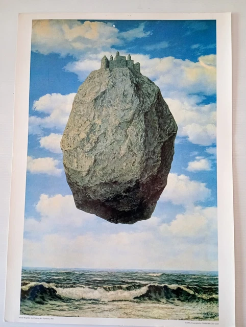 RENE MAGRITTE LA Chateau des Pyrenees Original Poster 1991 Cosmopress ...