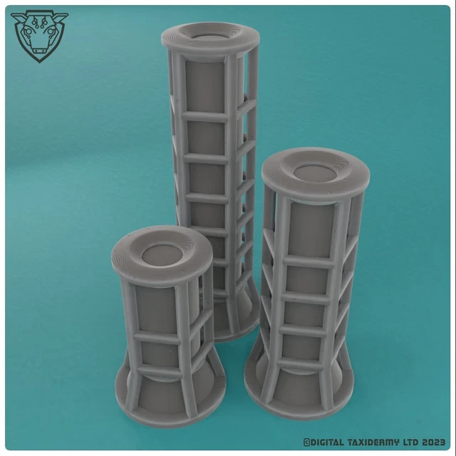CHIMNEY SILO VENT scatter terrain for 28mm Dredd necromunda gaslands ...