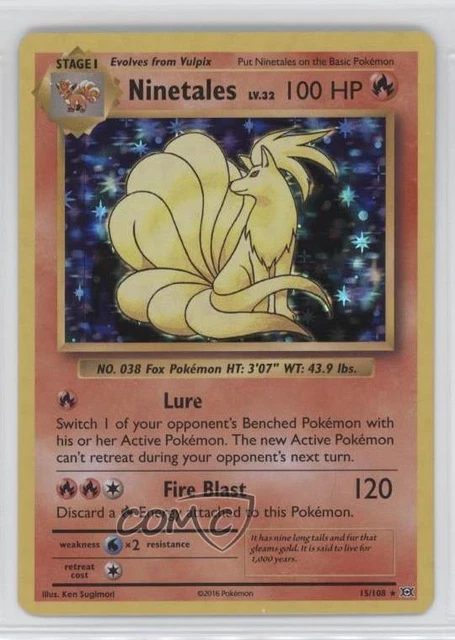 2016 POKÉMON XY Evolutions 20th Anniversary Ninetales Holo #15 07i7 EUR 1,52 - PicClick FR