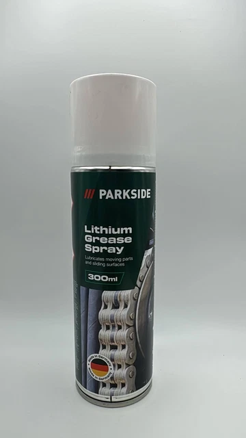 PARKSIDE LITHIUM GREASE Spray 300ml for Bearings Metal Surfaces and ...