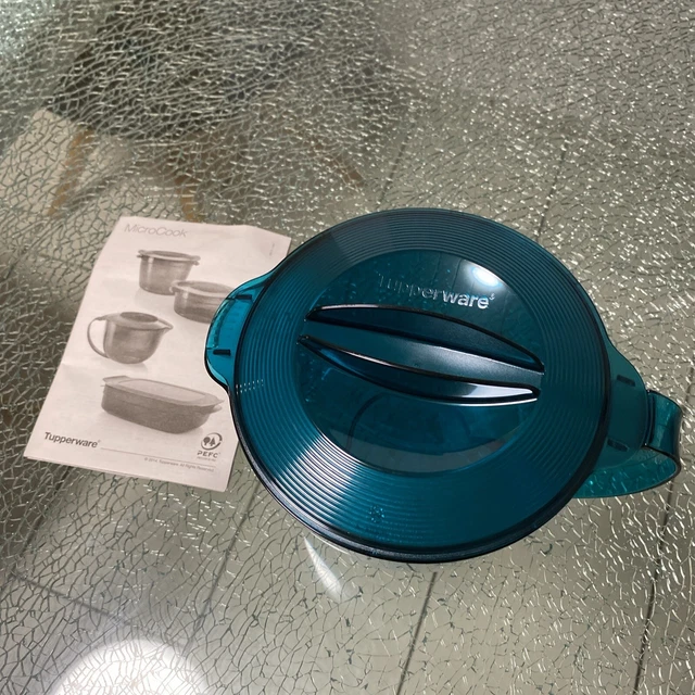 TUPPERWARE MICRO COOK Microcook Kanne 1 Liter Microwelle türkis ...