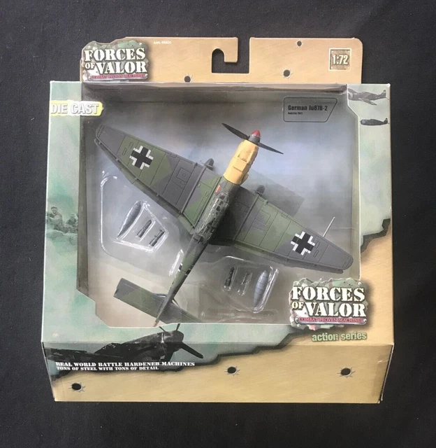 FORCES OF VALOR WW2 German Stuka JU87 B-2 Austria 1941 Diecast Model ...