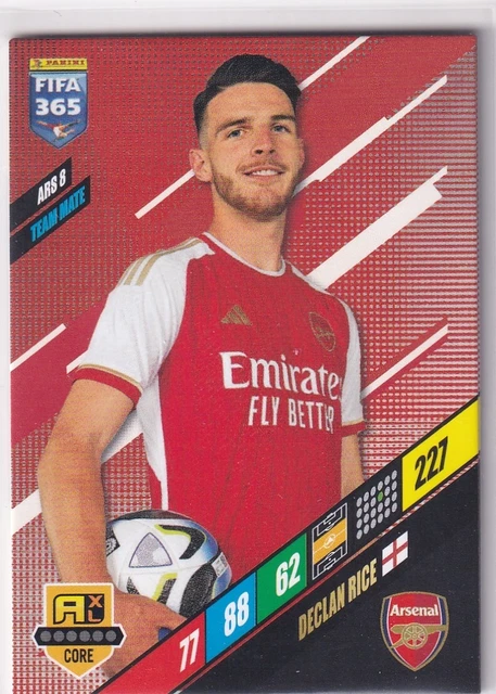 PANINI FIFA 365 Adrenalyn 2024 Carte Numéro Ars 8 Declan Rice (Arsenal ...