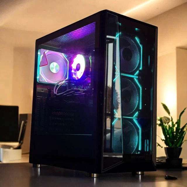 CUSTOM BUILD ARGB Gaming Desktop Computer i7 PC 32GB RAM 1TB SSD NVIDIA ...