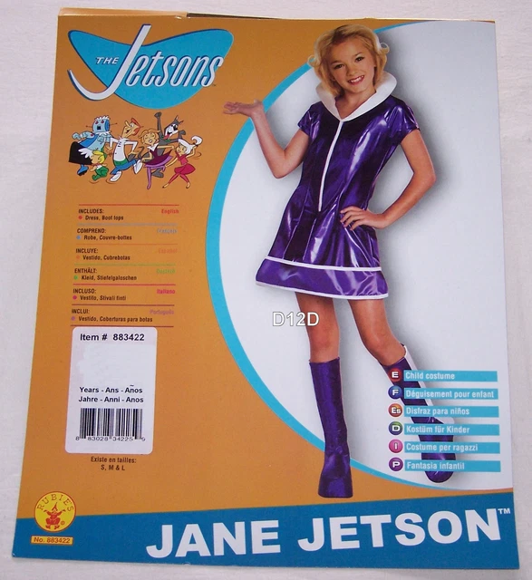 THE JETSONS JANE Jetson Girls Fancy Dress Halloween Costume Size 3 - 4 ...