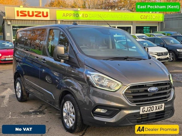 2020 FORD TRANSIT Custom 2.0 EcoBlue 130ps Low Roof D/Cab Limited Van ...