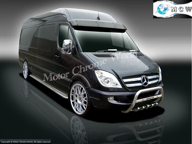 FITS MERCEDES SPRINTER Bull Bar Chrome Axle Nudge A-Bar 2007-2013 ...
