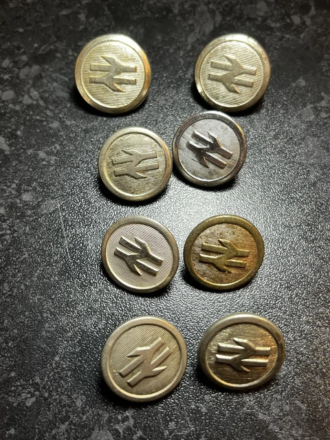 VINTAGE BRITISH RAILWAY Uniform Button Collection Joblot £20.00 ...