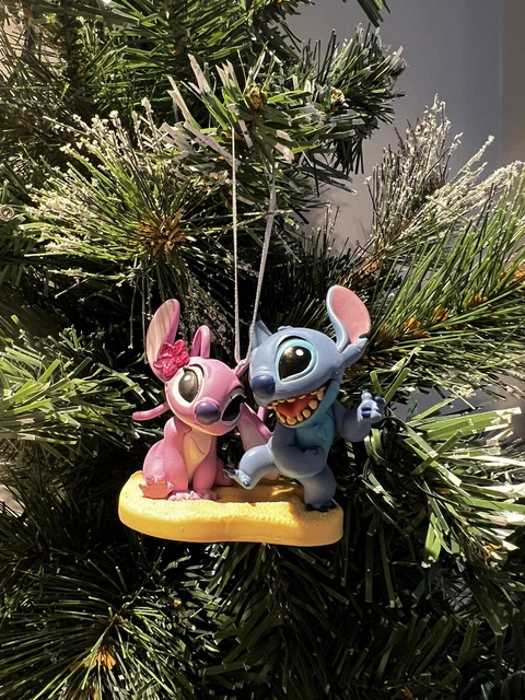 DISNEY STORE STITCH & Angel From Lilo And Stitch, Christmas Tree ...