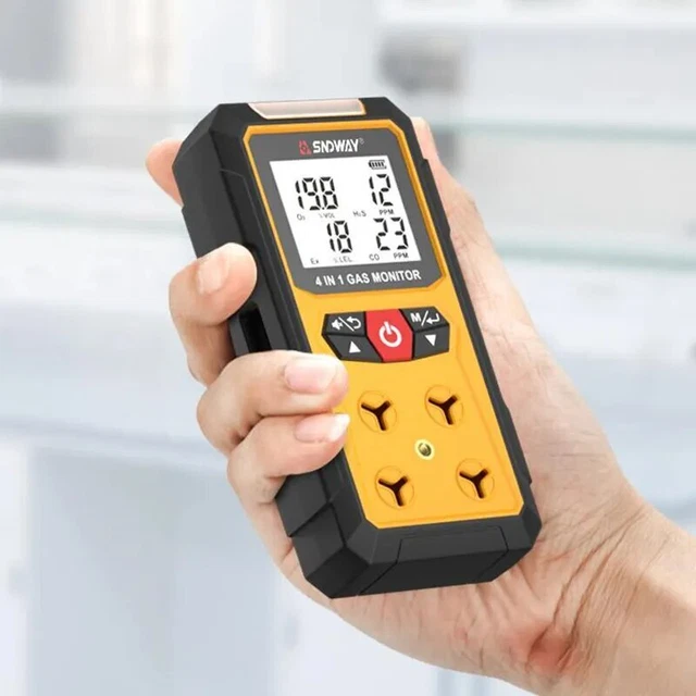 PRO GAS LEAK Detector Portable Combustible Gas Detector Handheld Gas ...