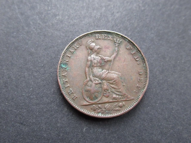 1826 GEORGE IV Copper Farthing Coin Nice Collectable Condition £12.94 ...