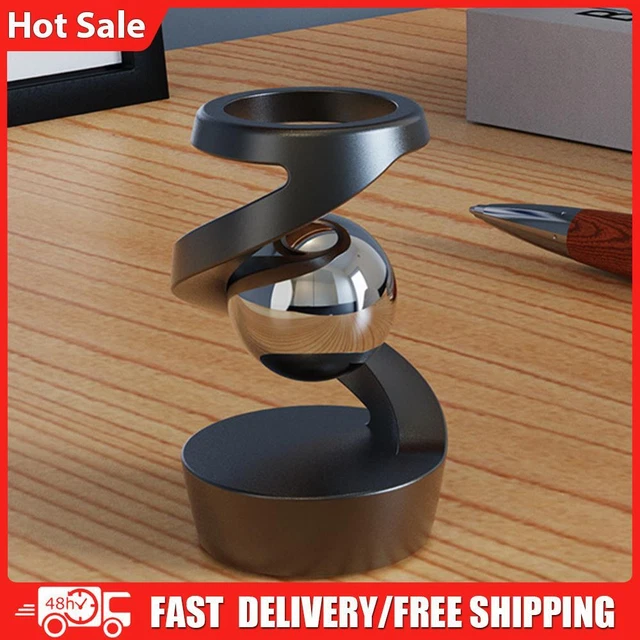 GRAVITY DEFYING KINETIC Desk Toy Optical Illusion Desk Toy Levitating ...