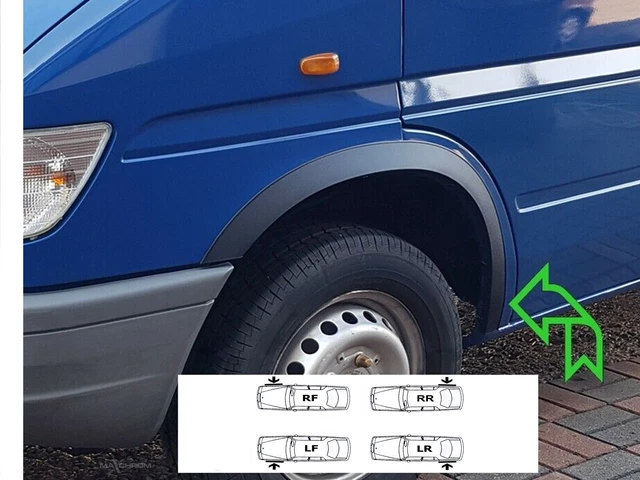 4PCS/SET MATTE WHEEL Arch Trim for MERCEDES SPRINTER Mk1 1995-2005 £70. ...