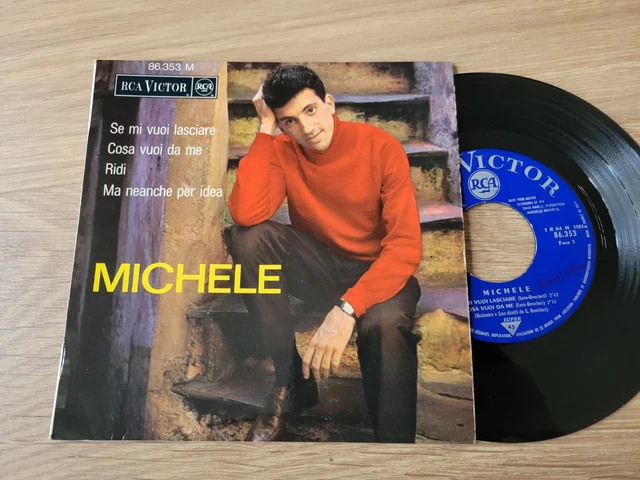 45 7& EP - Michele (6) – Se Mi Vuoi Lasciare POP 1963 FR VG+/ex EUR 12 ...