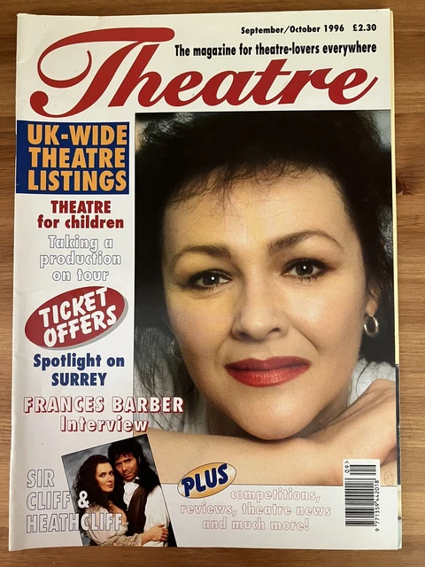 THEATRE MAGAZINE SEPTEMBER/OCTOBER 1996 Frances Barber Good Condition £ ...