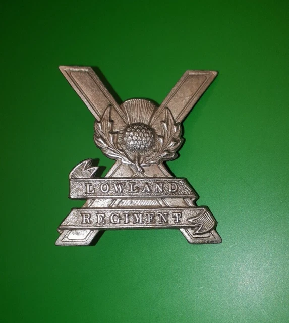 WW2 THE LOWLAND Regiment British Army Cap Badge £6.49 - PicClick UK