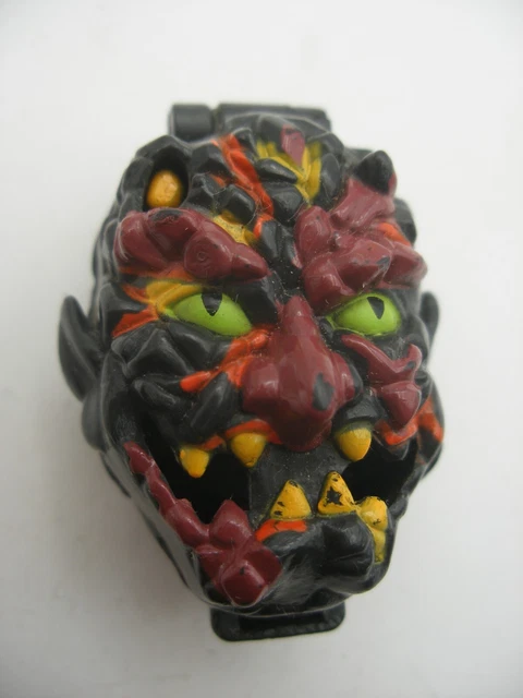 1992 BLUEBIRD MIGHTY MAX Playset mini SHRUNKEN Head ROCK MONSTER vide ...