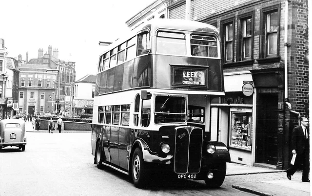 VINTAGE BUS PHOTOGRAPH Double Decker Bus - Route Leek Wales (BU4) £3.99 ...