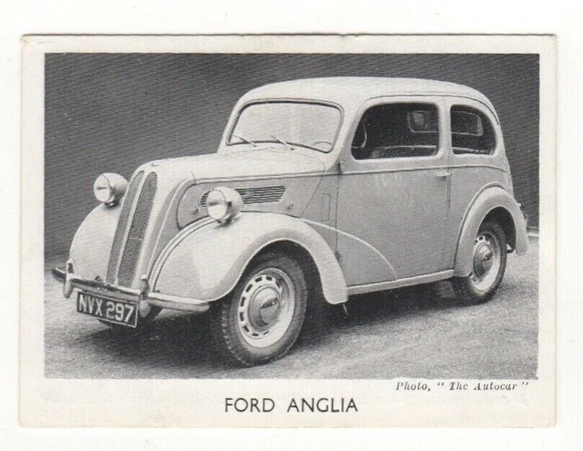 MODERN MOTOR CARS Trade Card 1940s. Ford Anglia EUR 5,09 - PicClick FR