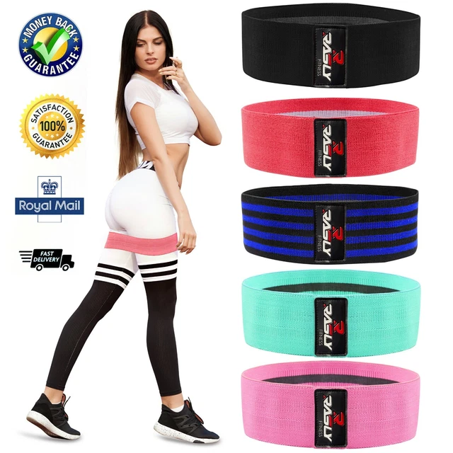 FABRIC RESISTANCE BANDS Heavy Duty Hip Circle Glute Leg Booty Band Set ...