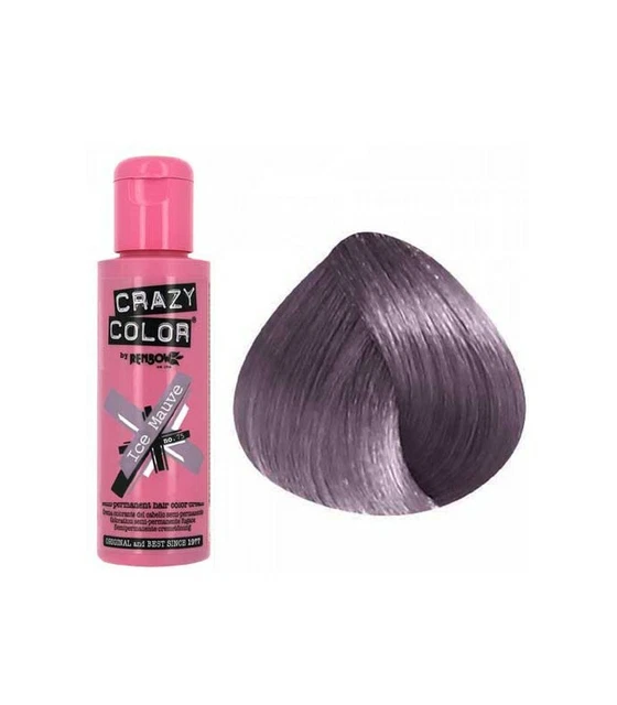 CRAZY COLOR SEMI PERMANENT HAIR DYE 100 ML Ice Mauve £6.39 - PicClick UK