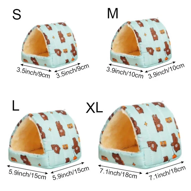 RABBIT SQUIRREL CAGE Comfortable Winter House Mat Hamster Nest Warm ...