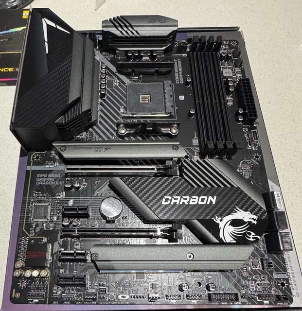 MSI MPG B550 Gaming Carbon Wi-Fi, Socket AM4, AMD Motherboard £50.00 ...