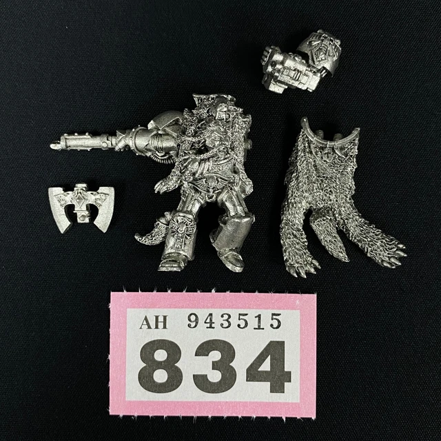 LOGAN GRIMNAR SPACE Wolves Warhammer 40,000 Metal Wolf Lord Adeptus ...