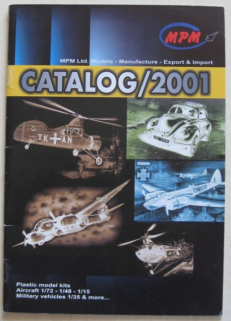 RIVISTA CATALOGO MODELLISMO Plastic Model Kits CATALOG/2001 MPM Models ...