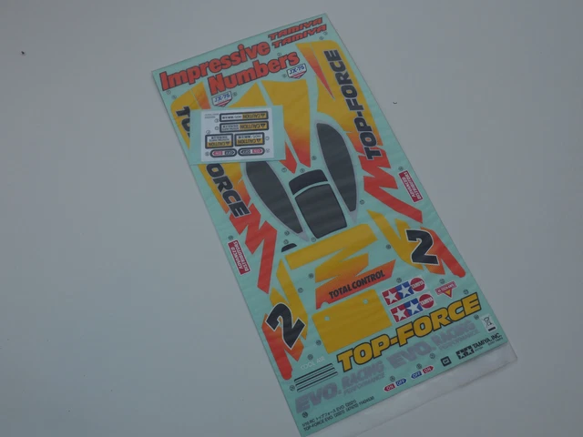 GENUINE TAMIYA TOP Force Evo 2021 decals no reprints £21.59 - PicClick UK
