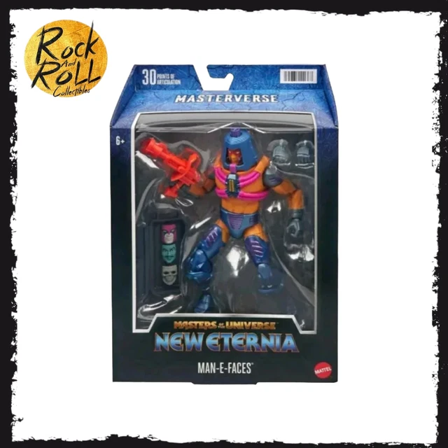 MASTERS OF THE Universe: New Eternia Masterverse A-Figure Man-E-Faces £ ...