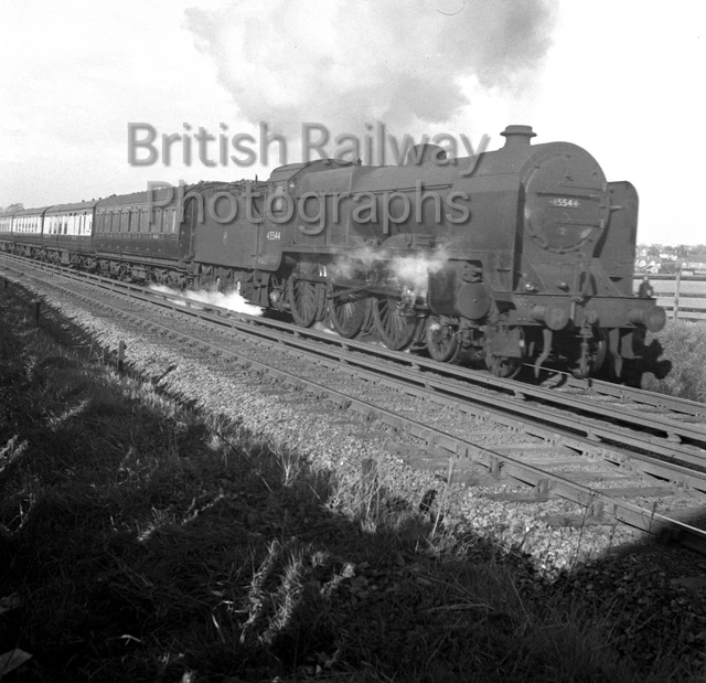 Larger Negative Br British Railways Steam Loco 45544 6p Edge Hill Area 1952 £550 Picclick Uk